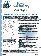 Power Vocabulary: Kids Discover Civil Rights | Kids Discover Online